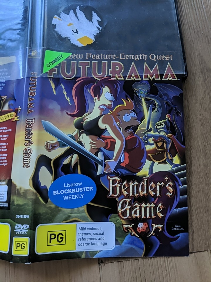 Futurama Benders Game (2008) - Animation - DVD Region 4 PAL Ex-rental ...