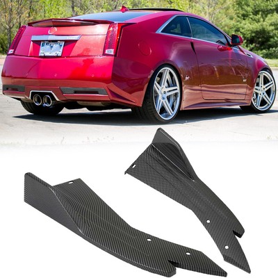 Carbon Style Rear Bumper Diffuser Splitter Spoiler For Cadillac CT4 ...