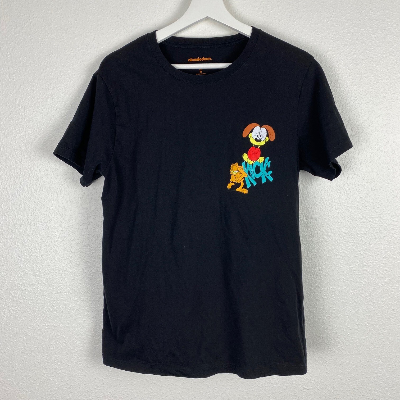Nickelodeon Garfield & Odie Kick Black Graphic T-Shir… - Gem