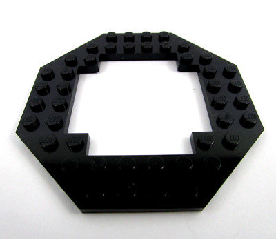 LEGO Black Plate Modified 10x10 Octagonal Open Center Réf 6063 | eBay