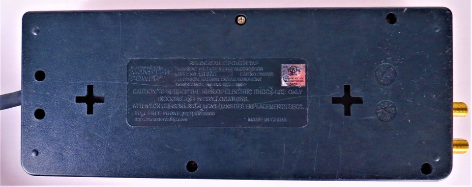 Surge Protector HT800 Monster Power Home Theater Power Center Clean ...