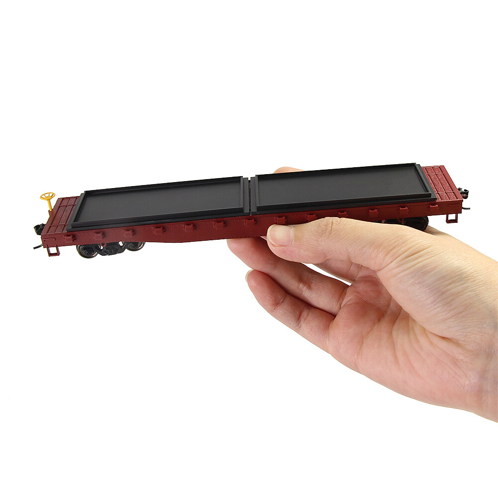 Evemodel Trains 1 Unit HO Gauge 52' Flat Car 1:87 52ft Container ...