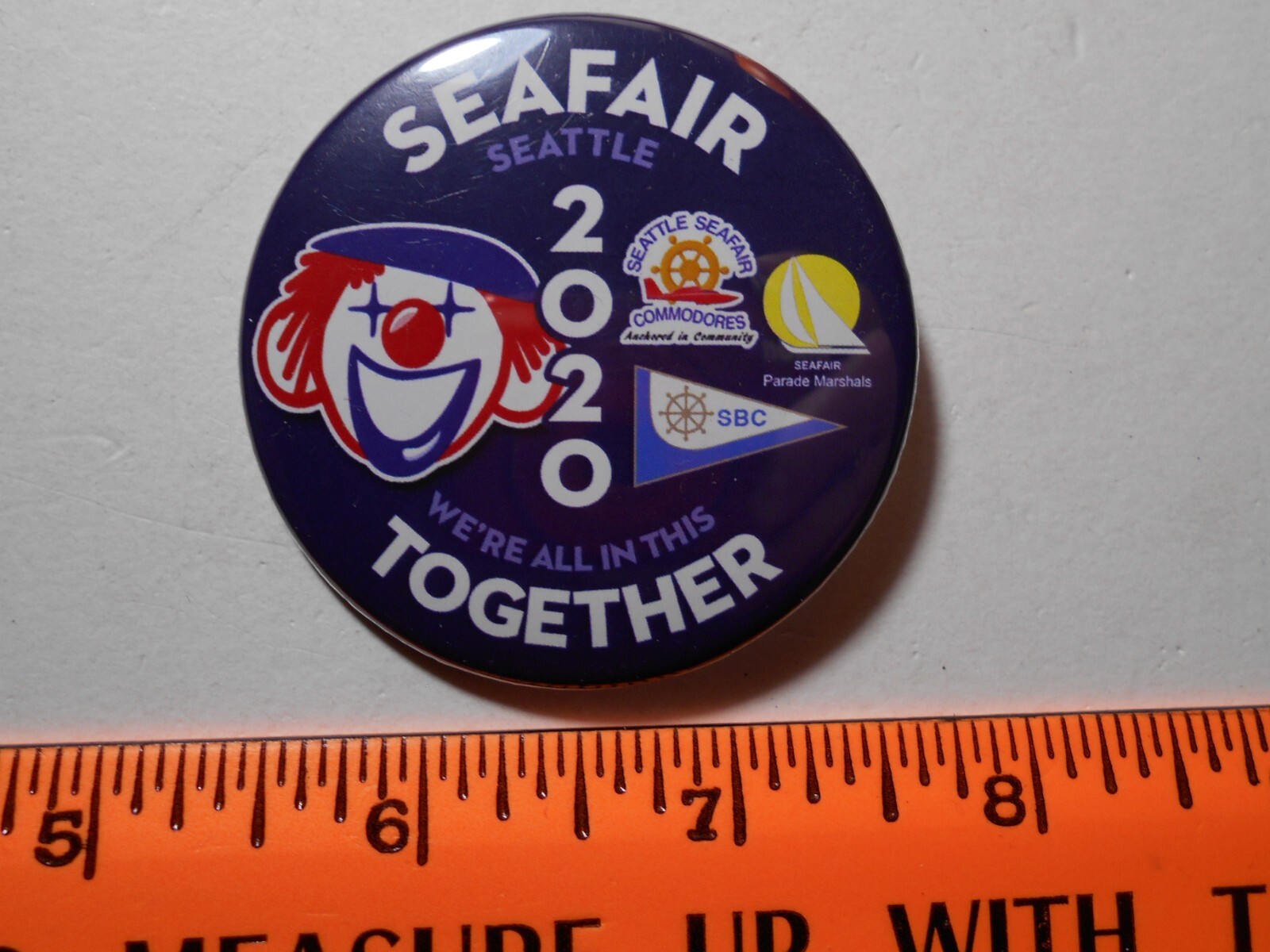 Hydroplane button-2020 Seafair Clowns,Commodores,Boat Club,Parade ...