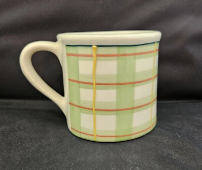 Hartstone Pottery Key West Colorful Citrus Plaid Coffee Mug | eBay