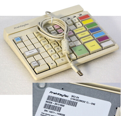 Pos Keyboard Magnetgardreader Preh MCI84 C1N12E2M3I2 TL-946 90328-351/ ...