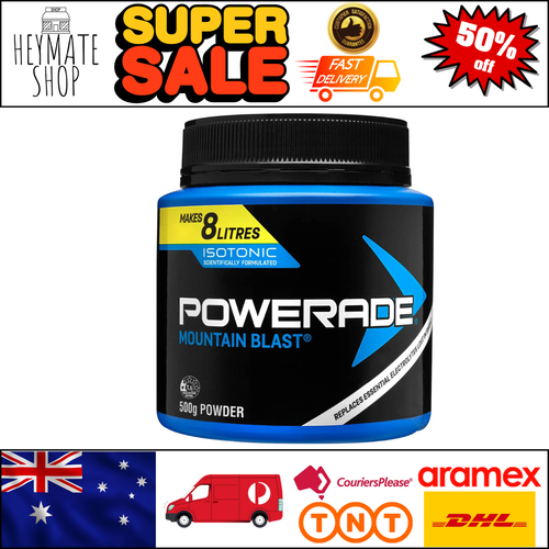 Powerade Isotonic Mountain Blast Sports Powder Drink Fast Hydration 6 x ...