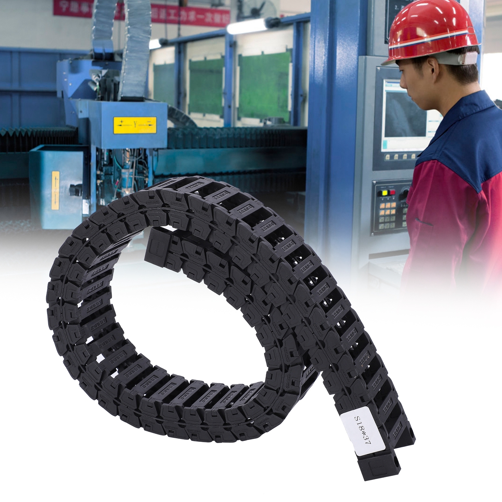 Cable Drag Chain Assembly Wire Carrier Silent Series Tank Towline ...