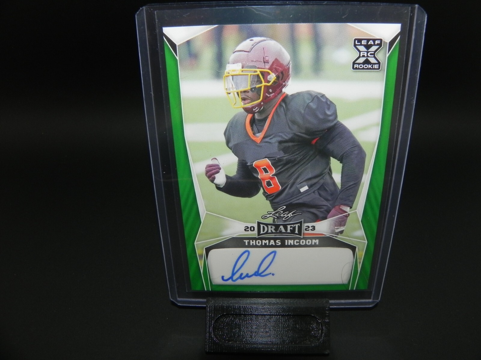 2023 Leaf Draft - XRC Autographs Green Thomas Incoom RC Auto Broncos | eBay