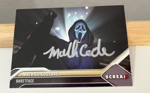 SCREAM VI Ghostface Mathieu Coderre Signed Autographed SIGSCOM Trading ...