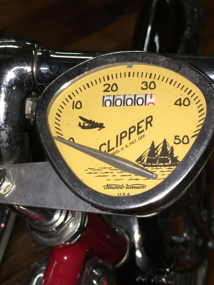 Stewart Warner ALL METAL SPEEDOMETER FOR 26" Schwinn Phantom Cruiser ...