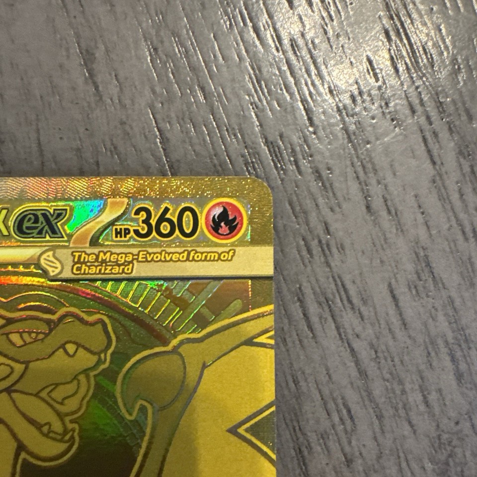GOLD Mega Charizard X EX – 130/094 – Full Art Gold – Potential PSA 10 ...