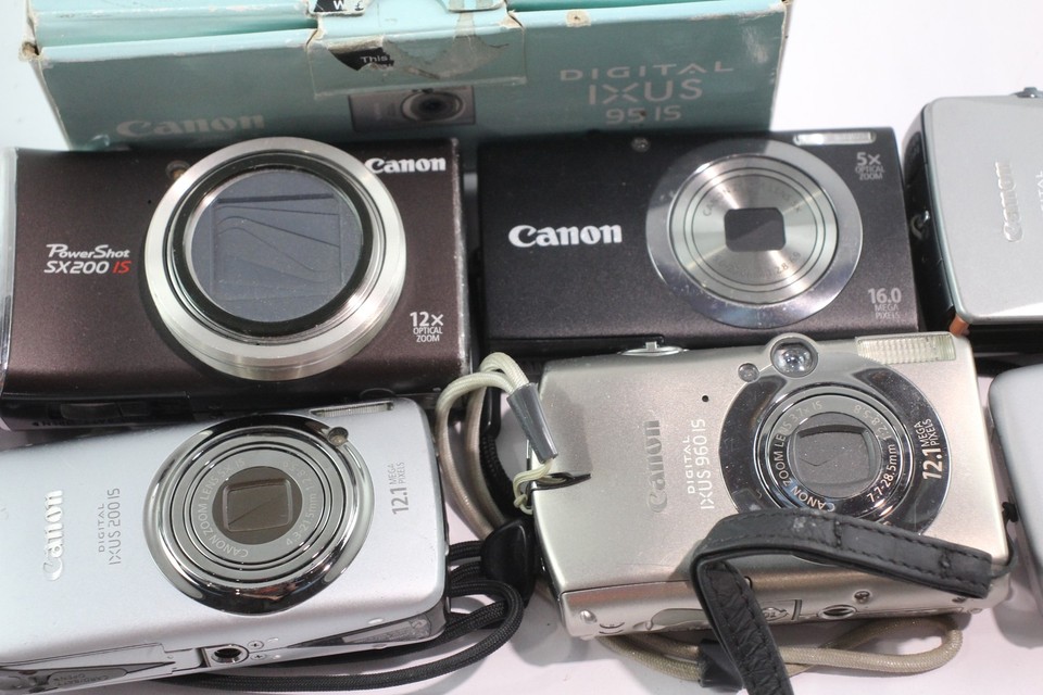 Assorted Canon Digital Compact Cameras Job Lot x 8 | eBay
