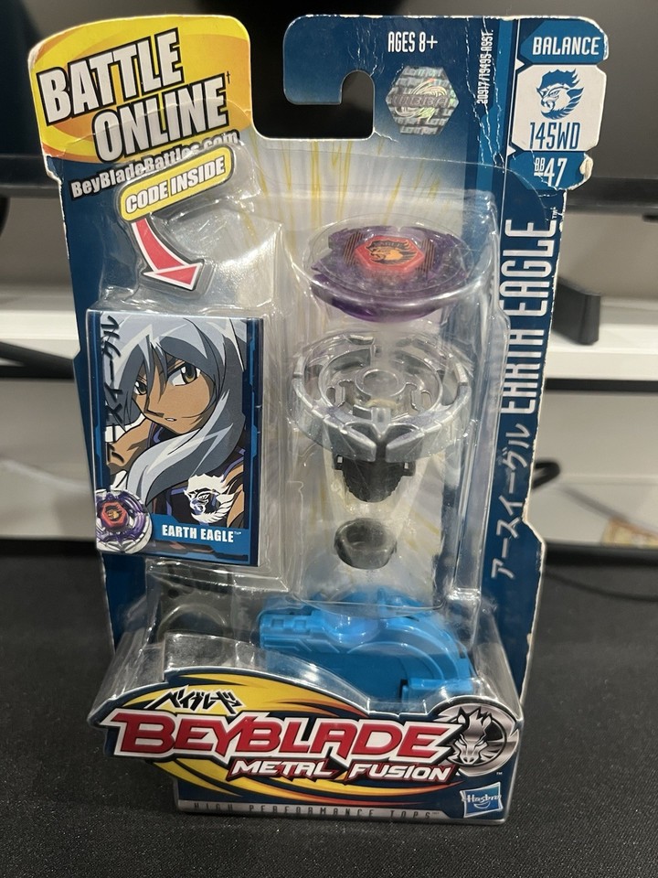 Earth Eagle Beyblade Metal Fusion Hasbro Sealed 145WD NIB Very Rare | eBay