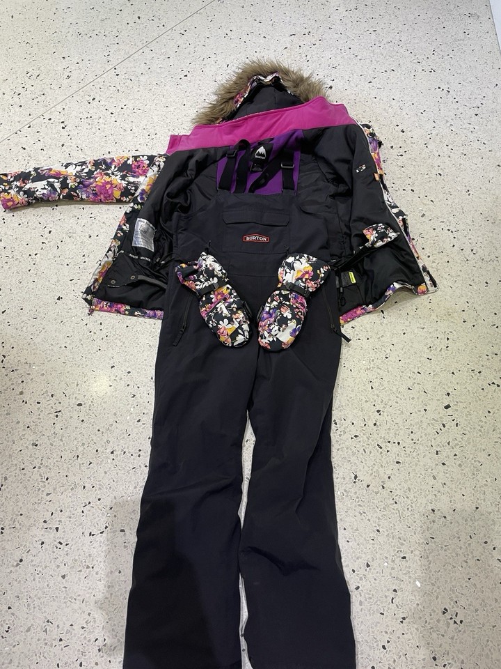 Burton Girls Ski Clothes, ski jacket, bib trousers , suitable 140-147cm ...