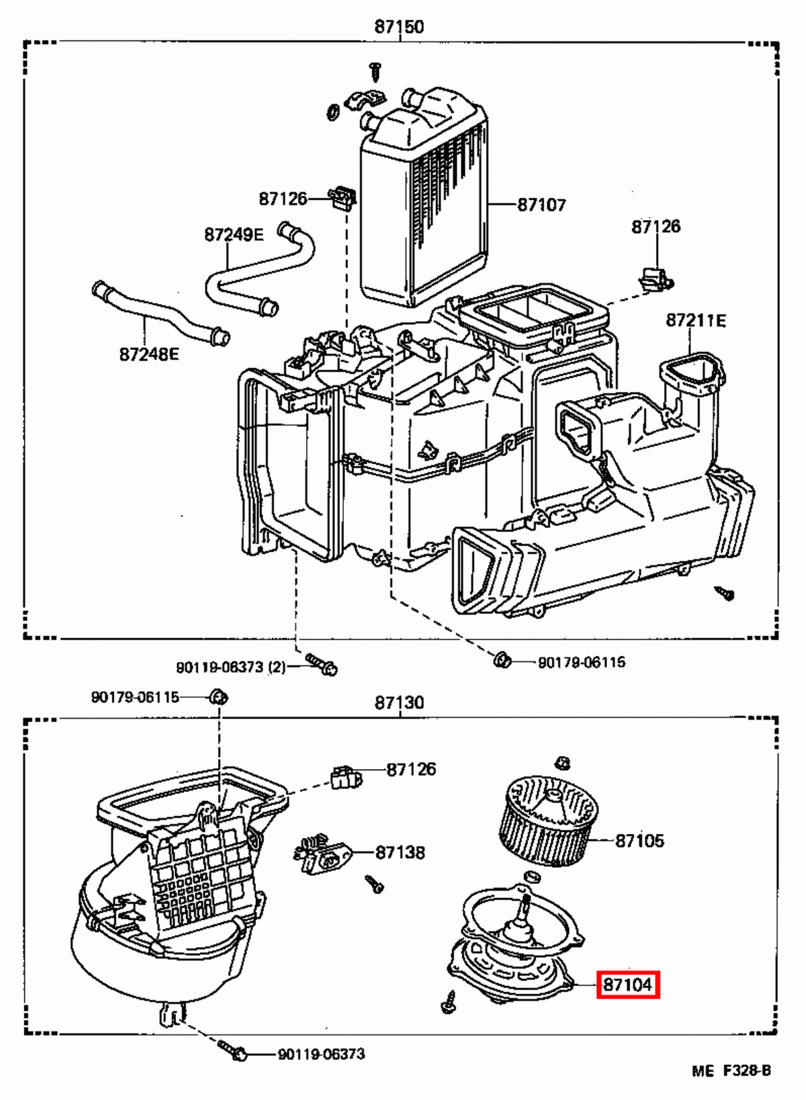 Genuine LandCruiser HZJ70 HJ75 HDJ79 HDJ78 Front HVAC Heater Fan Blower ...