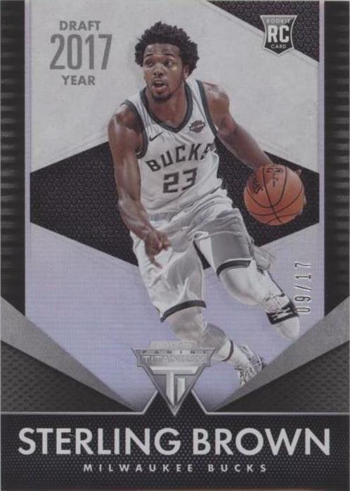 2017-18 Panini Chronicles - Titanium Sterling Brown #206 Draft Year /17 ...