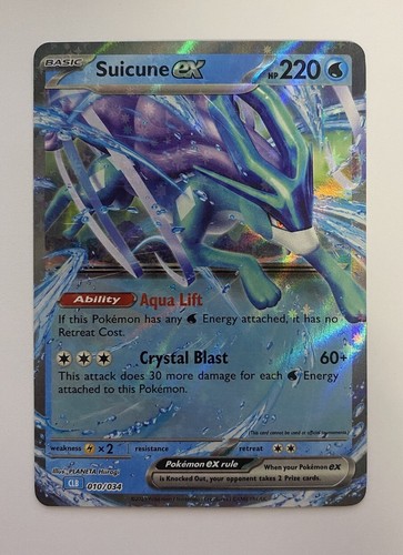 Pokémon TCG: Suicune EX # 010/034 - Classic Collection | eBay