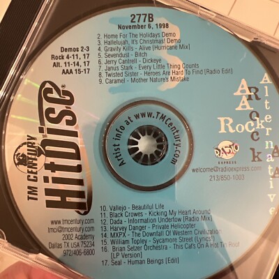 TM Century Hit Disc 277 Radio CD Twisted Sister Radio Edit Version Hard ...