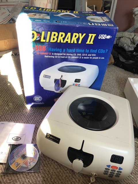 Dacal Dc-300 CD Library II Disc Storage System Can Hold 150 CDs or DVD ...