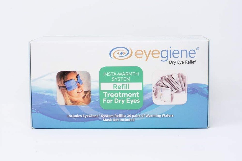 EyeGiene REFILL Dry Eye Warming Wafers 30 Pairs Fast, Effective Relief ...