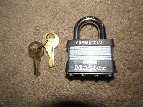 Master Lock 1KA 2246 Steel Padlock with Keys NEW | eBay