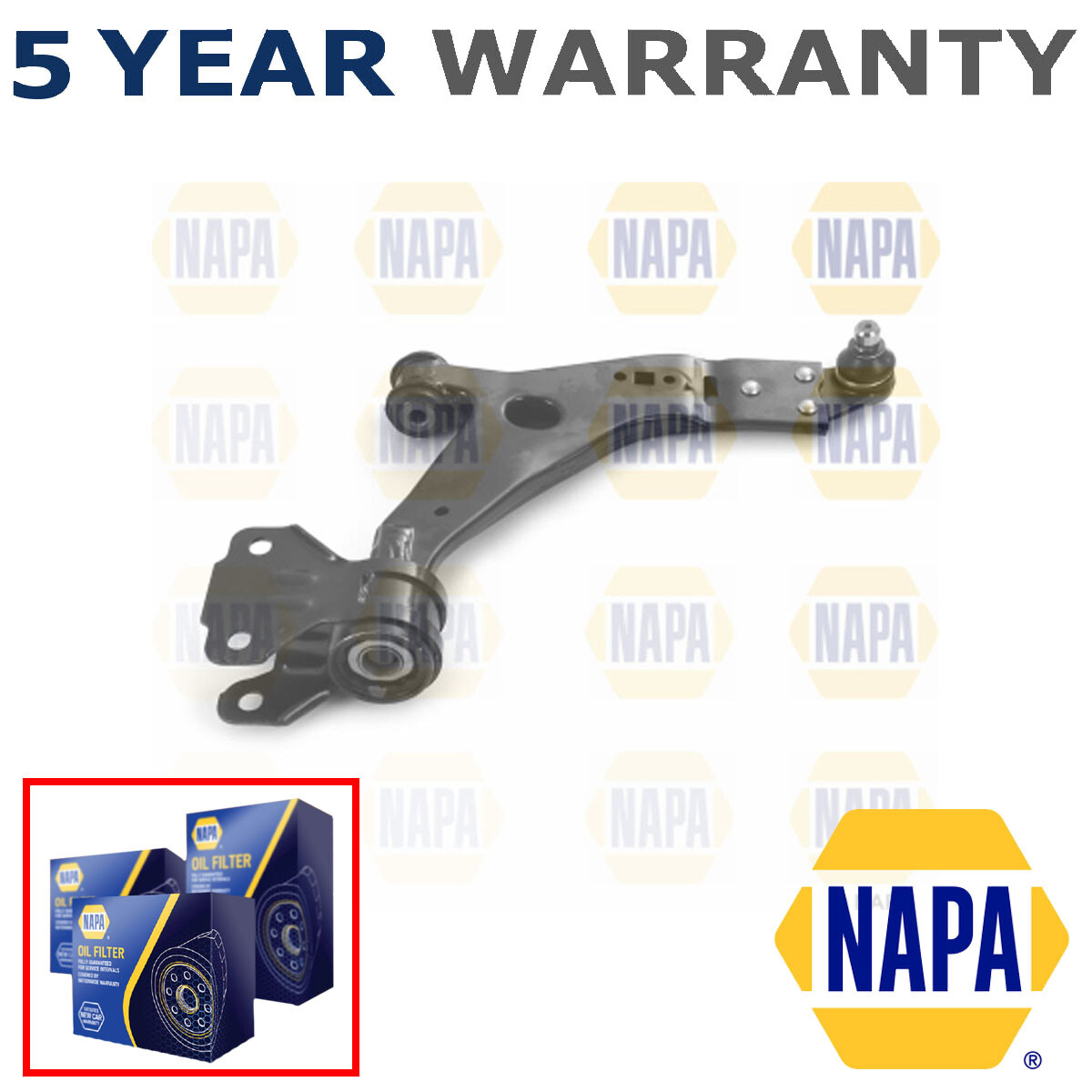 NAPA Front Right Lower Track Control Arm Fits Ford Kuga 1.5 dCi 1.6 2.0 ...