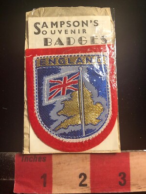 Vtg SAMPSON SOUVENIR BADGE England Union Jack Patch UK C99L | eBay