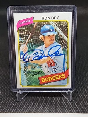 1980 Topps # 510 Ron Cey Autograph Signed Card Los Angeles Dodgers | eBay