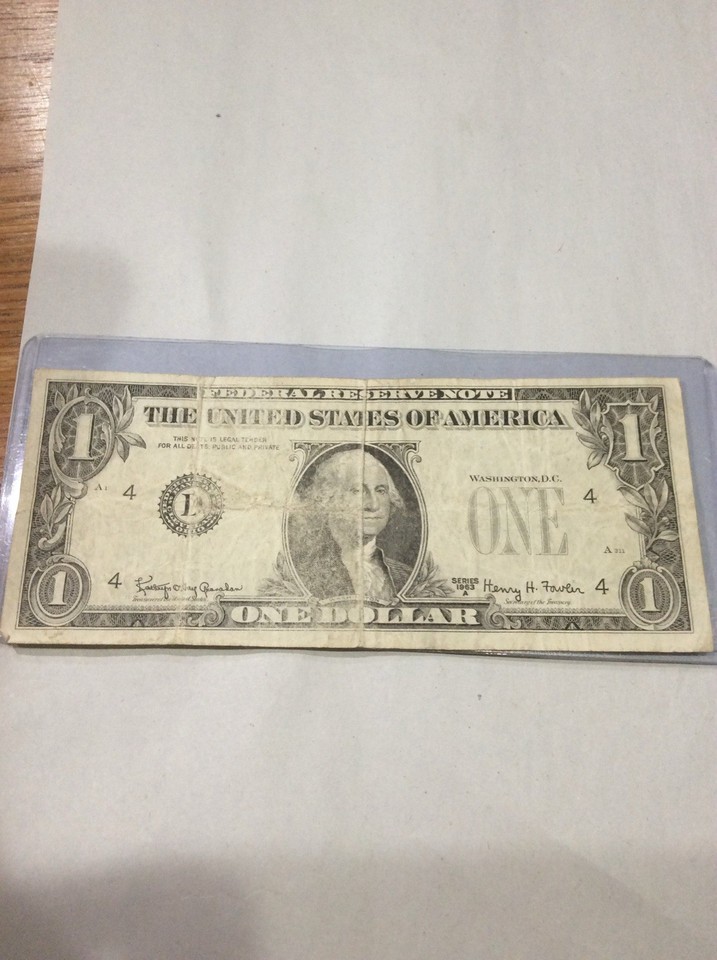 Rare Error NO Serial Numbers & NO Treasury Seal- Missing 3rd Print 1963 ...