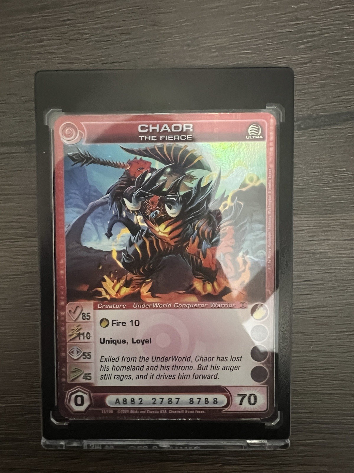 Chaotic TCG : Chaor The Fierce 1st Edition Ultra Rare Card Max Energy ...