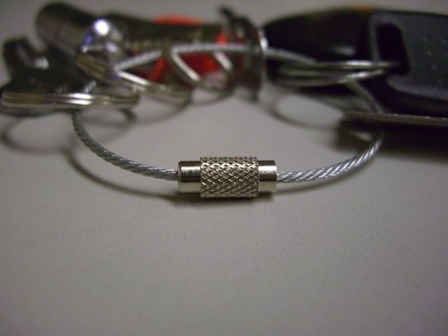 Stainless Steel Cable Wire Key Ring Keyring (150mm x 2mm) | eBay Australia