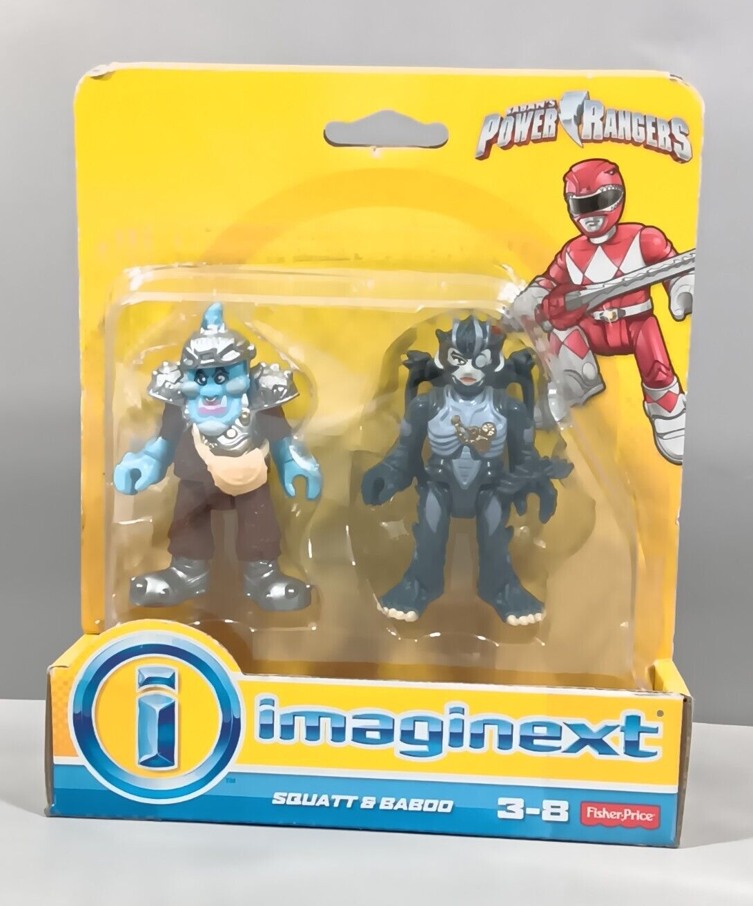 Imaginext Power Rangers Squatt & Baboo Mini Figure Set Fisher Price 3-8 ...