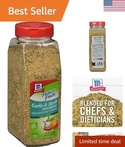Versatile 19 oz Premium Garlic Herb Seasoning - Perfect for Chefs ...