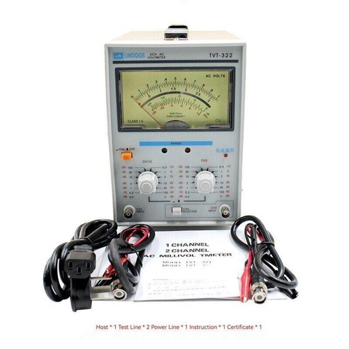 TVT-322 Dual Channel Milivoltmeter High Quality Double Needle ...