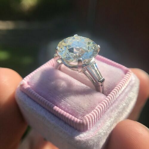 14k White Gold 2.00 ct Round Diamond Best Engagement Ring Hallmark Lab ...