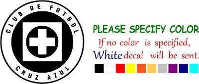 Cruz Azul Mexico soccer football JDM Vinyl Decal Sticker Car Window ...