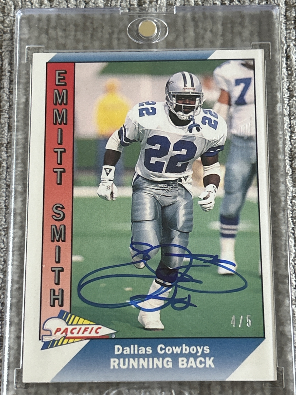 Emmitt Smith 2020 Panini Honors Pacific Buyback Autograph Cowboys HOF ...