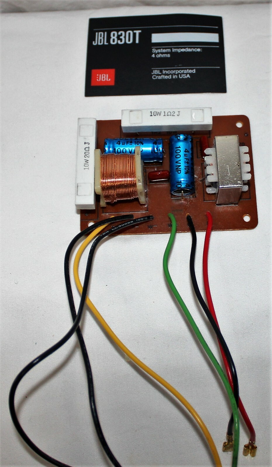 JBL 830T Tweeter From a 2-way Speaker System Working Tested for sale ...