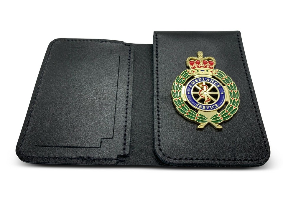 Ambulance Service ID/Card Leather Holder Wallet - First Responder ...