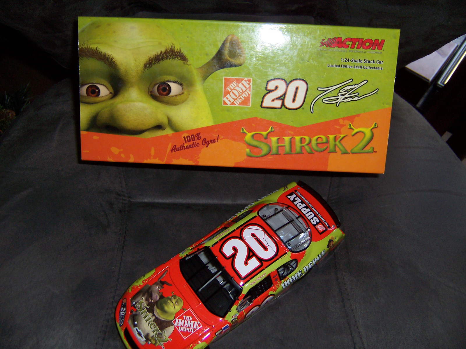 Tony Stewart #20 Home Depot / Shrek 2 04 Monte Carlo 1:24 Platinum ...