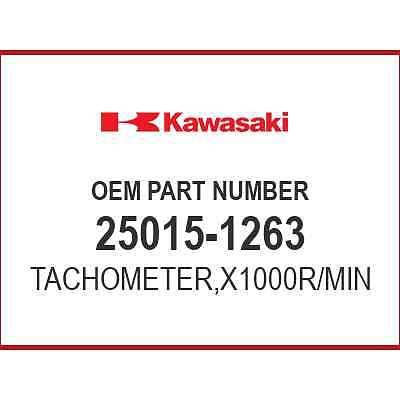 Kawasaki TACHOMETER,X1000R/MIN 25015-1263 OEM NEW | eBay