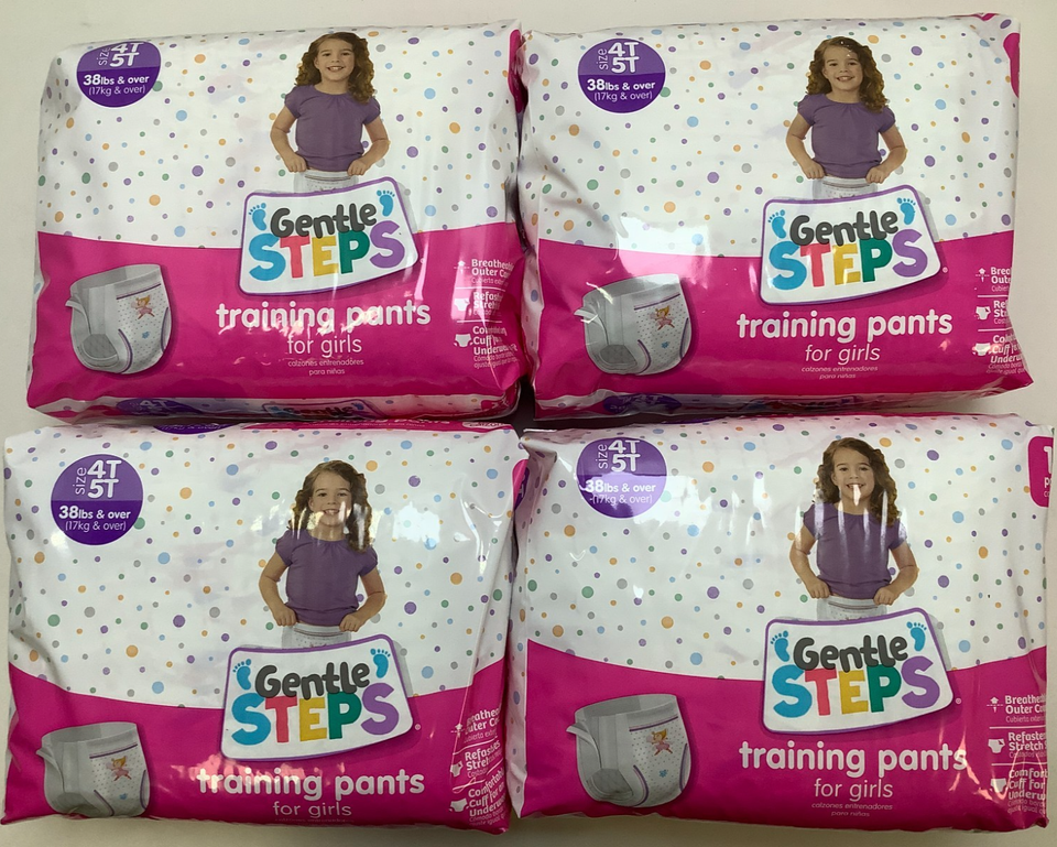 Gentle steps Training pants for Girls, 4T-5T (38+lbs), 68 Count | eBay