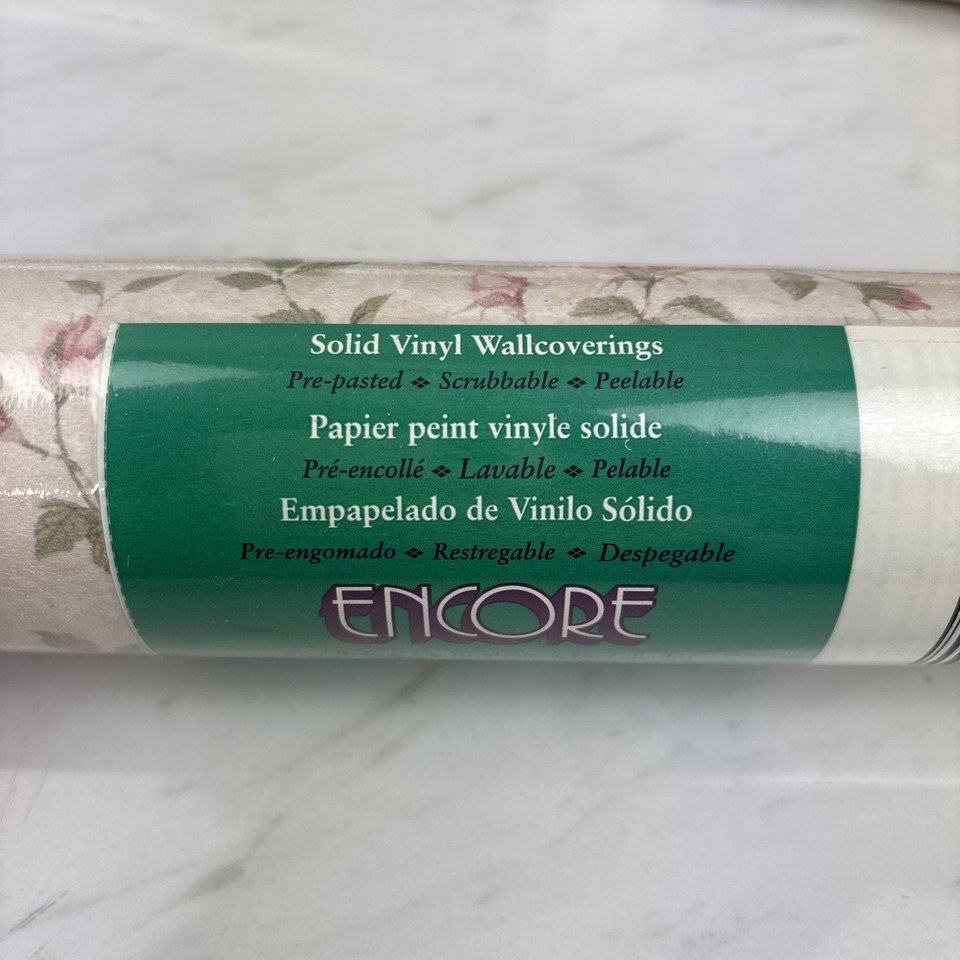 5 ENCORE Floral Vines Feminine Vinyl Wallpaper Rolls Cottagecore Muted Same Run | eBay