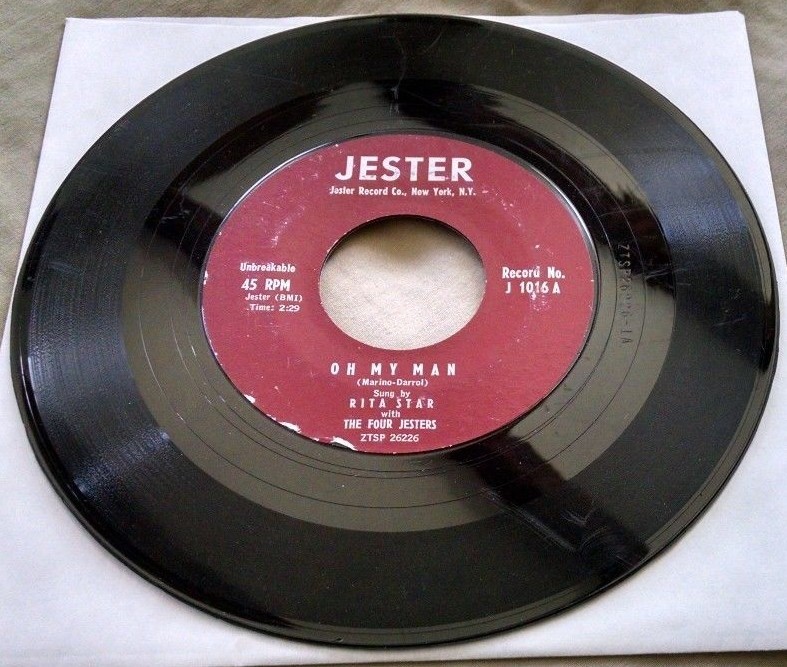 Rita Star w/the Four Jesters - While the Juke Box... 45 (Jester ...
