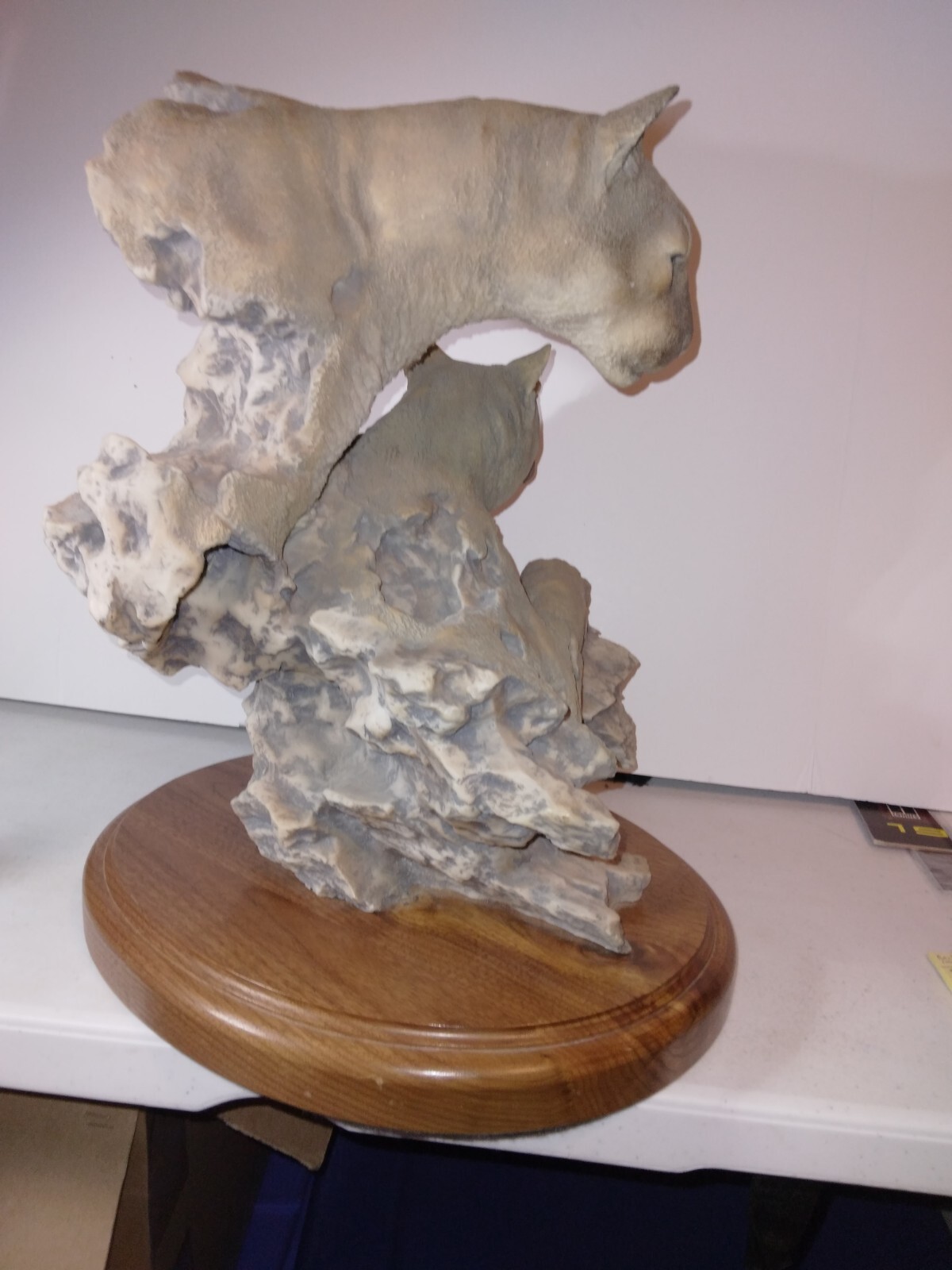 MILL CREEK STUDIOS"THE LAIR" MOUNTAIN LION SCULPTURE RANDY READING ...