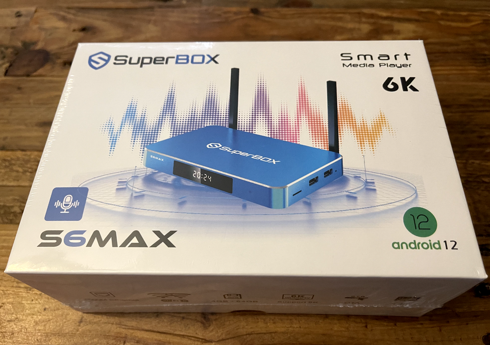 NEW 2025 Model-SuperBox S6 Max 6K UltraHD, With KeyBoard Remote ...