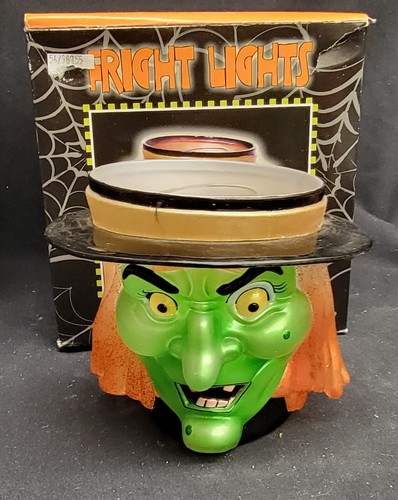 MORGUE SALE: Dept 56 Fright Light Evil WITCH Votive Holder Retired 2007 Boxed | eBay