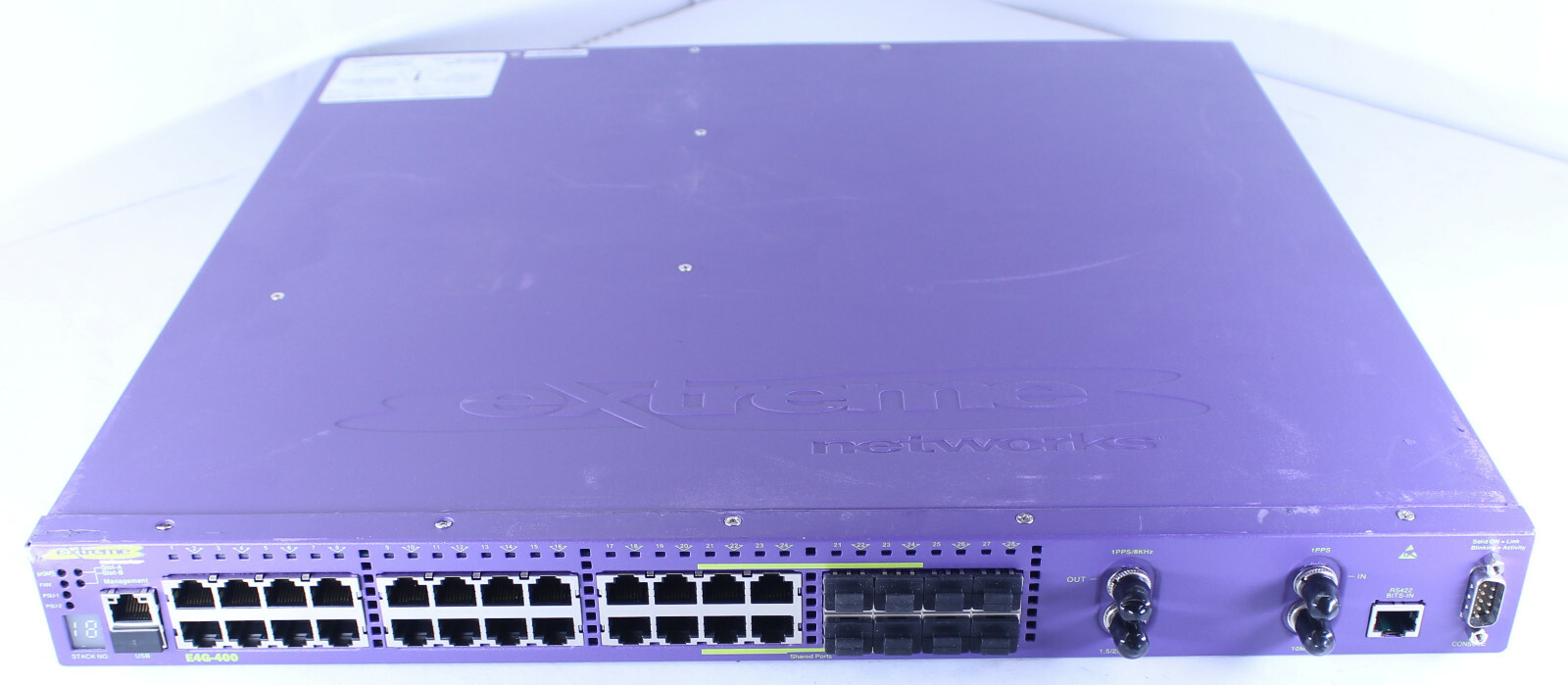 Extreme Networks E4G-400-DC/router 24 Port DC Router with 8 SFP Ports ...