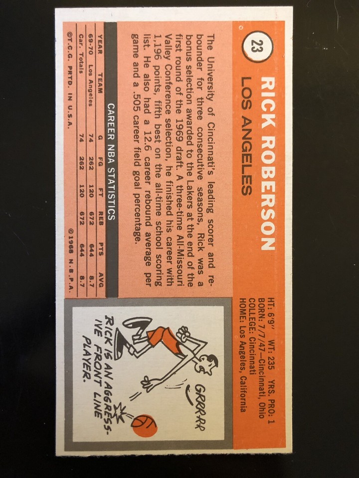 1970 Topps Rick Roberson #23 NM/MT | eBay