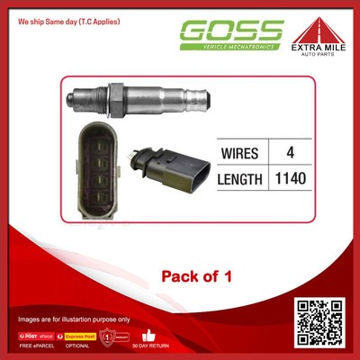 GOSS Oxygen Sensor For Volkswagen Golf 1K1 2.0L AXW, ABF, BLR, BLX ...